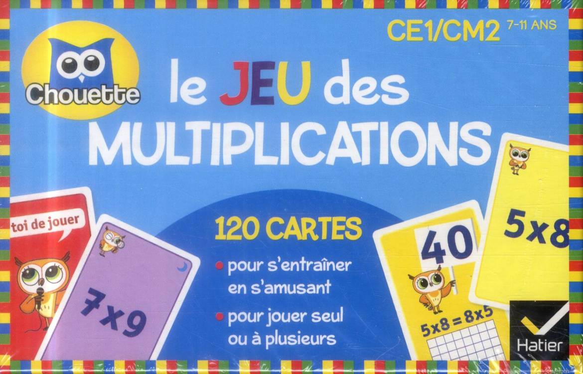 Le jeu des multiplications - Croc'livres & jeux