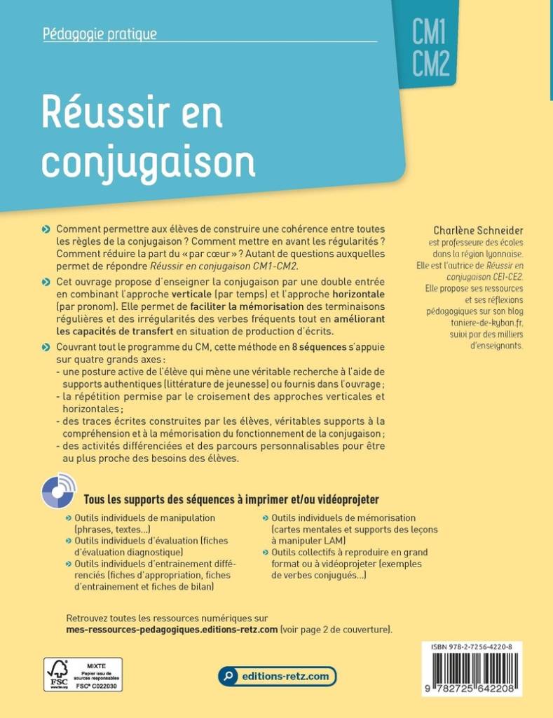 Réussir en conjugaison CM1 CM2 - Croc'livres & jeux